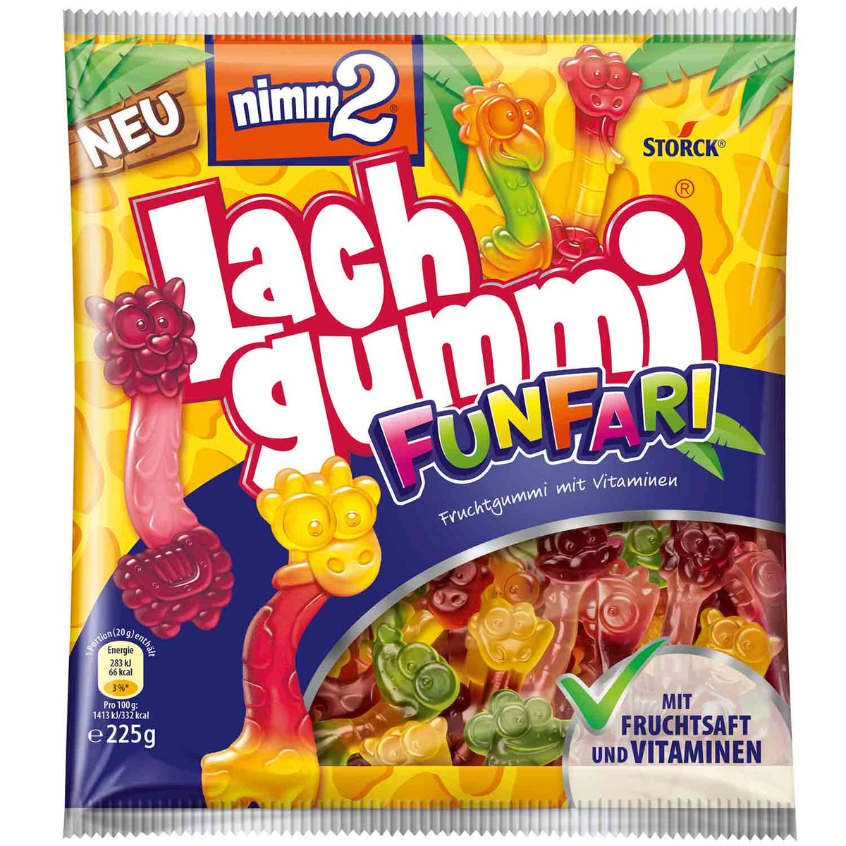 Nimm2 Lach Gummi Funfari Жевательные конфеты 225г – Inventta.eu